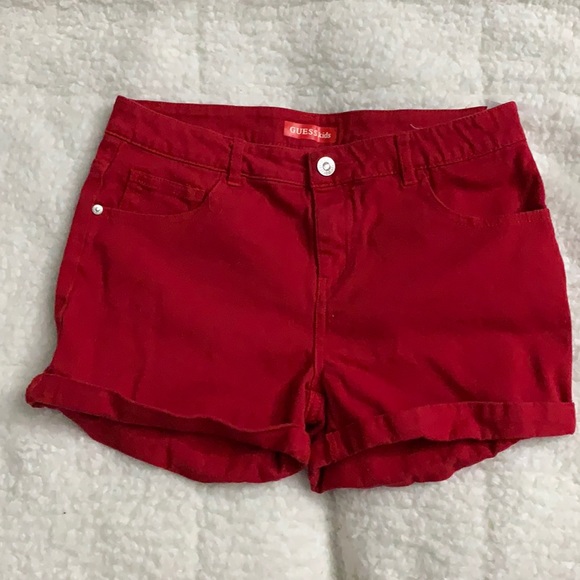 Guess | Bottoms | Guess Red Jean Short | Poshmark